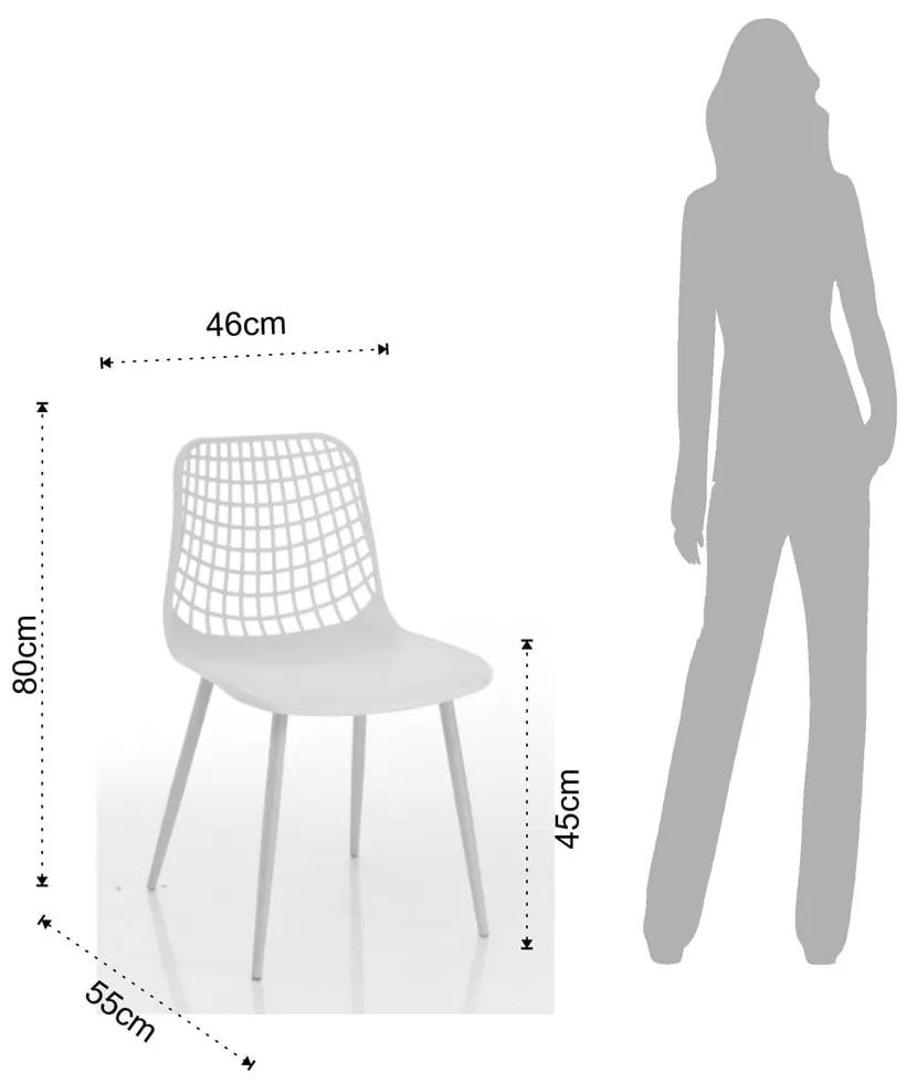 Bílé jídelní židle v sadě 2 ks Nairobi – Tomasucci