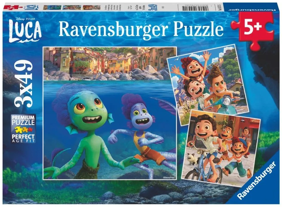 Ravensburger Disney Pixar: Luca 3x49 dílků