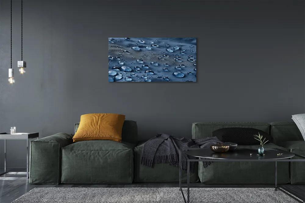 Obrazy na plátně Vodní kapky makro 120x60 cm