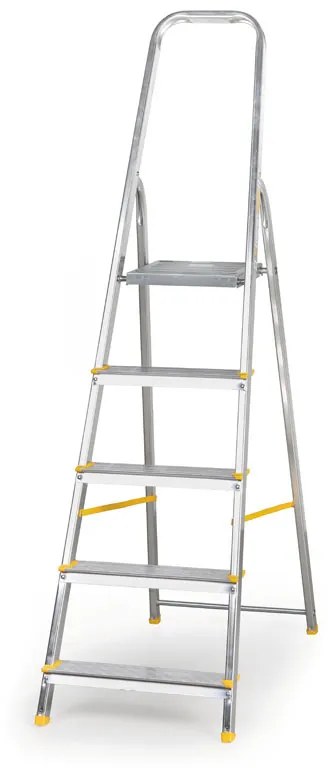 Jednostranné hliníkové schůdky ALVE EUROSTYL, 1x5 stupňů, výška 0,98 m