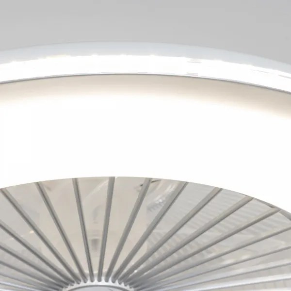 Brilagi - LED Stmívatelné svítidlo s ventilátorem RONDA LED/48W/230V stříbrná+DO