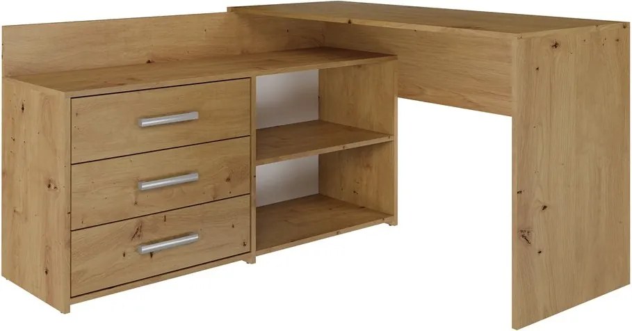 FALCO Psací stůl s komodou Dado dub artisan