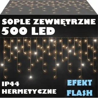 Sople 500 Led Venkovní Osvětlení IP44 Pevná Flash S Efektem Blesku