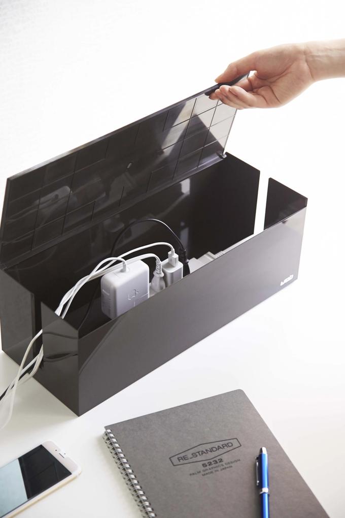 Yamazaki,  Úložný box na kabely a nabíječky Web 2708 Cable Box | černý