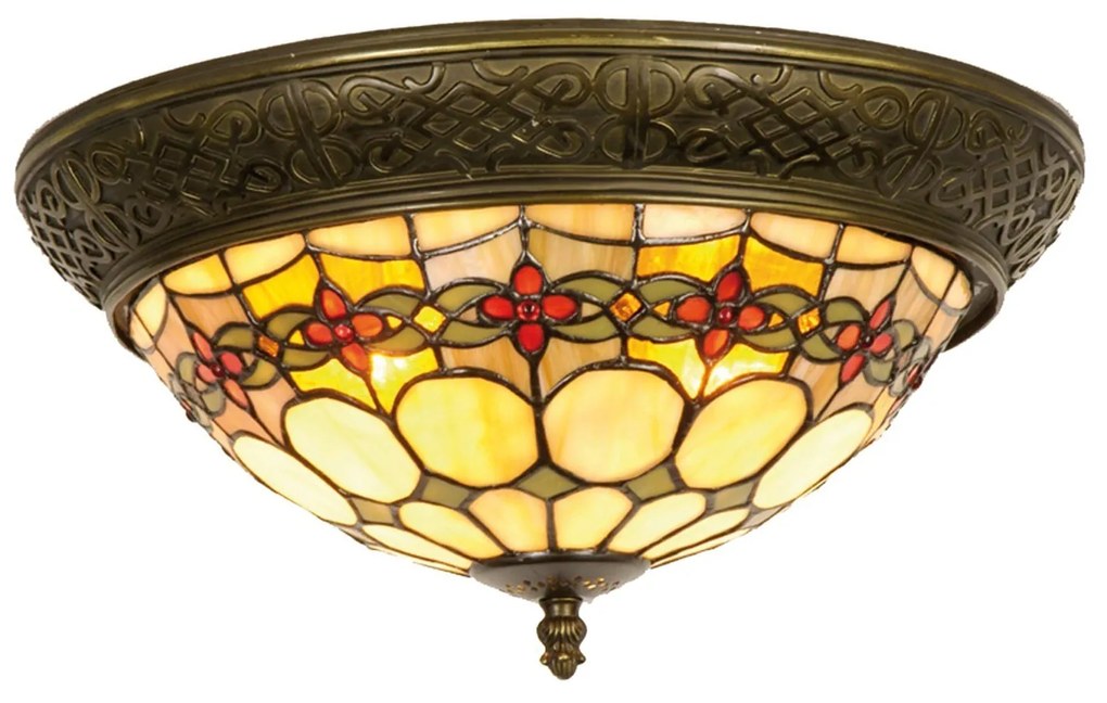 Závěsné svítidlo Tiffany Oxford - Ø 38*19 cm 2x E14 / max 40w