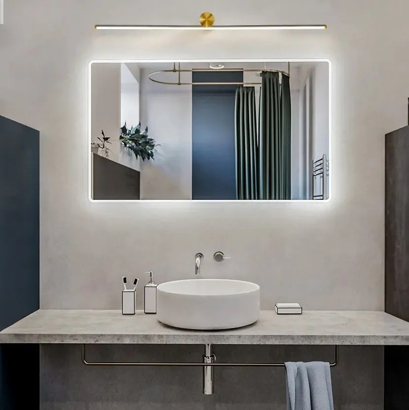 Toolight Toolight, LED nástěnné svítidlo 60cm 9W 4000K APP1348, zlatá matná, OSW-02438