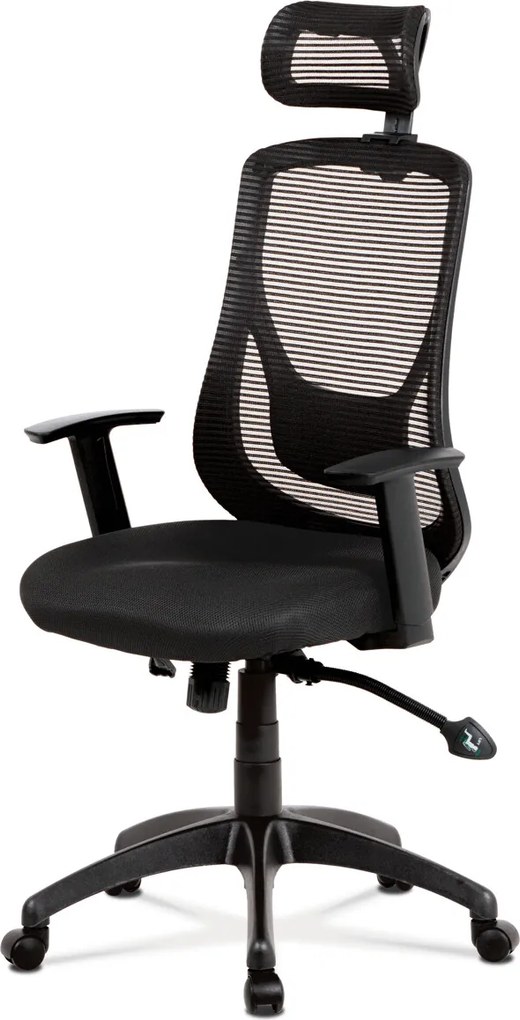 Ergonomická kancelářská židle MODUS - černá síťovina / látka