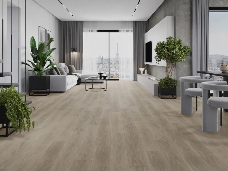 Mexen Parkland vinylové panely 1240 x 182 mm SPC 6,5 mm, podložka IXPE 1,5 mm, 4 V-Fuga, Dub - F1024-1240-182-505-4V1-01