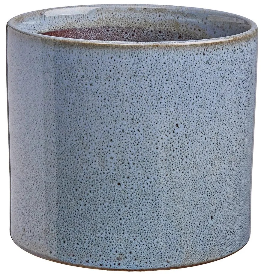 GLAZE Glazovaný květináč 17 cm - olivová