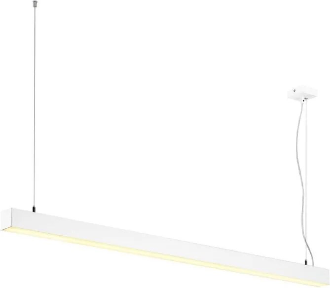 Q-LINE DALI SINGLE LED, závěsné svítidlo, stmívatelné DALI, 1 500 mm, bílé - BIG WHITE