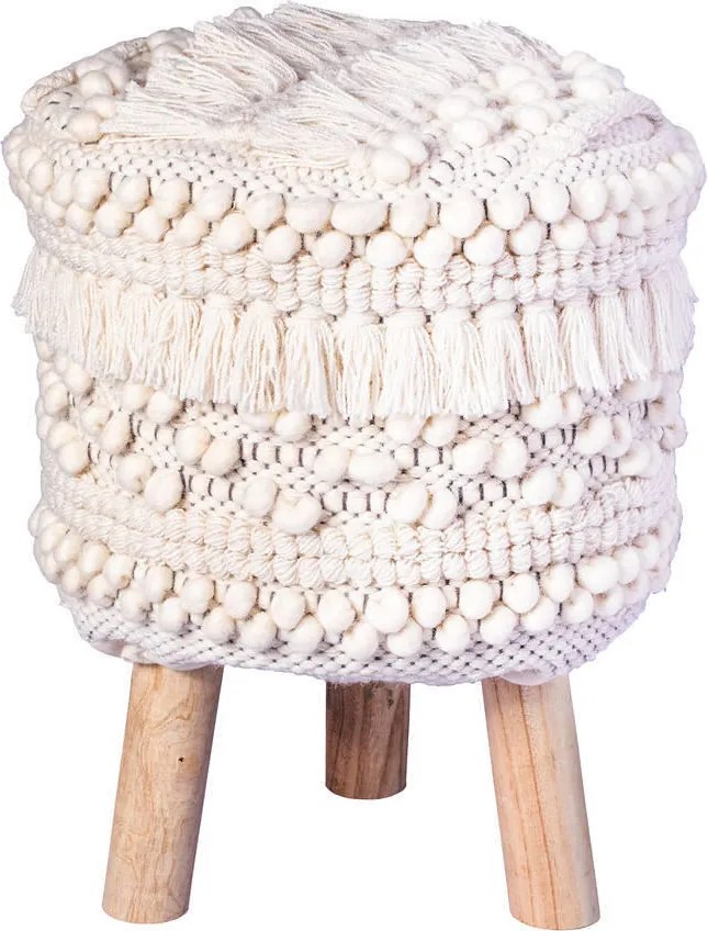 XXXLutz TABURET, dřevo, textil, 38/50/38 cm - Taburety - 005937036303