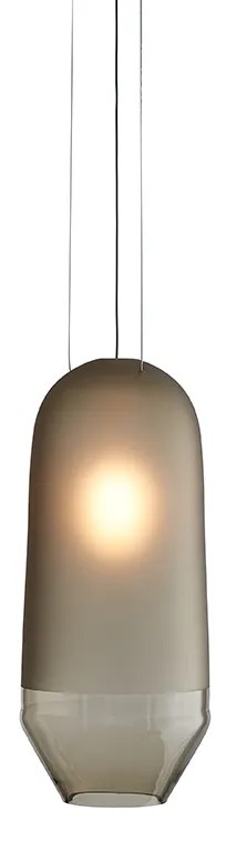 Skleněné designové svítidlo Limpid Light S Délka kabelu: 2500 mm, Sklo: Kouřové, Stmívání: Stmívatelné DALI