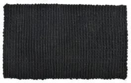 Jutová rohožka Woven Black 80x50 cm Garden Trading