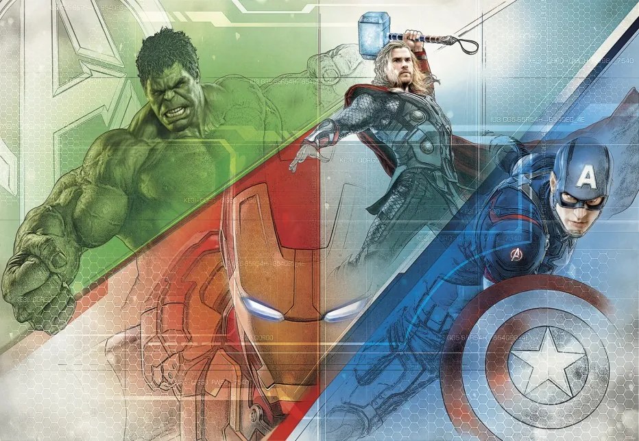 Komar Fototapeta - Komar Avengers Graphic Art