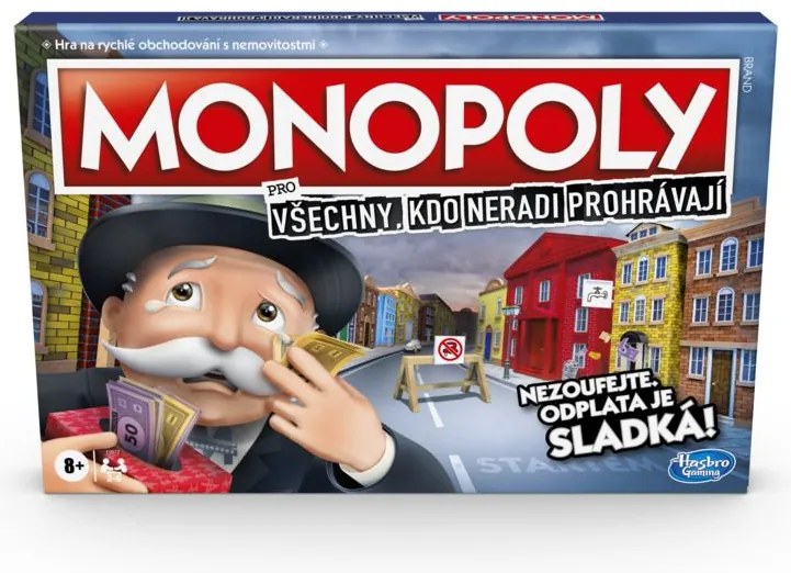 Hasbro Monopoly pro všechny, kdo neradi prohrávají CZ verze