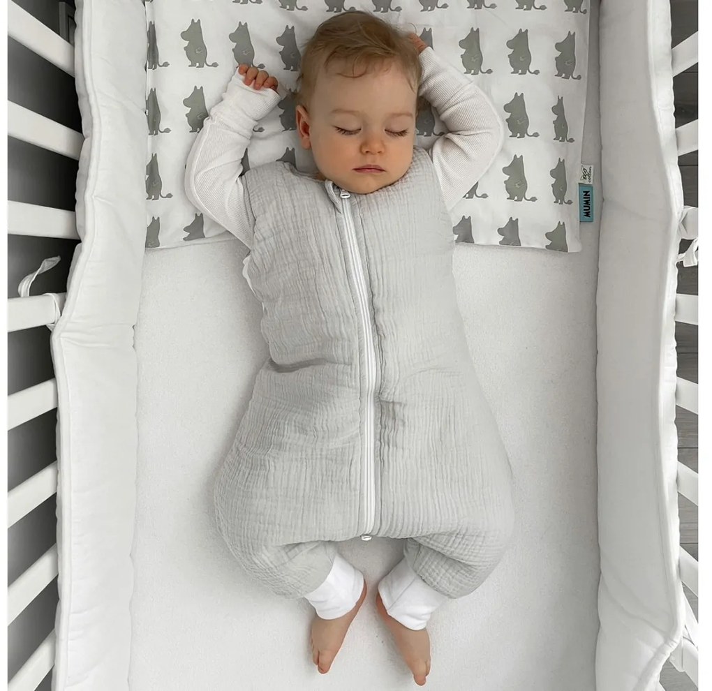 Babysteps Mušelínový spací pytel s nohavicemi - BEIGE Velikost: S (12-36m)