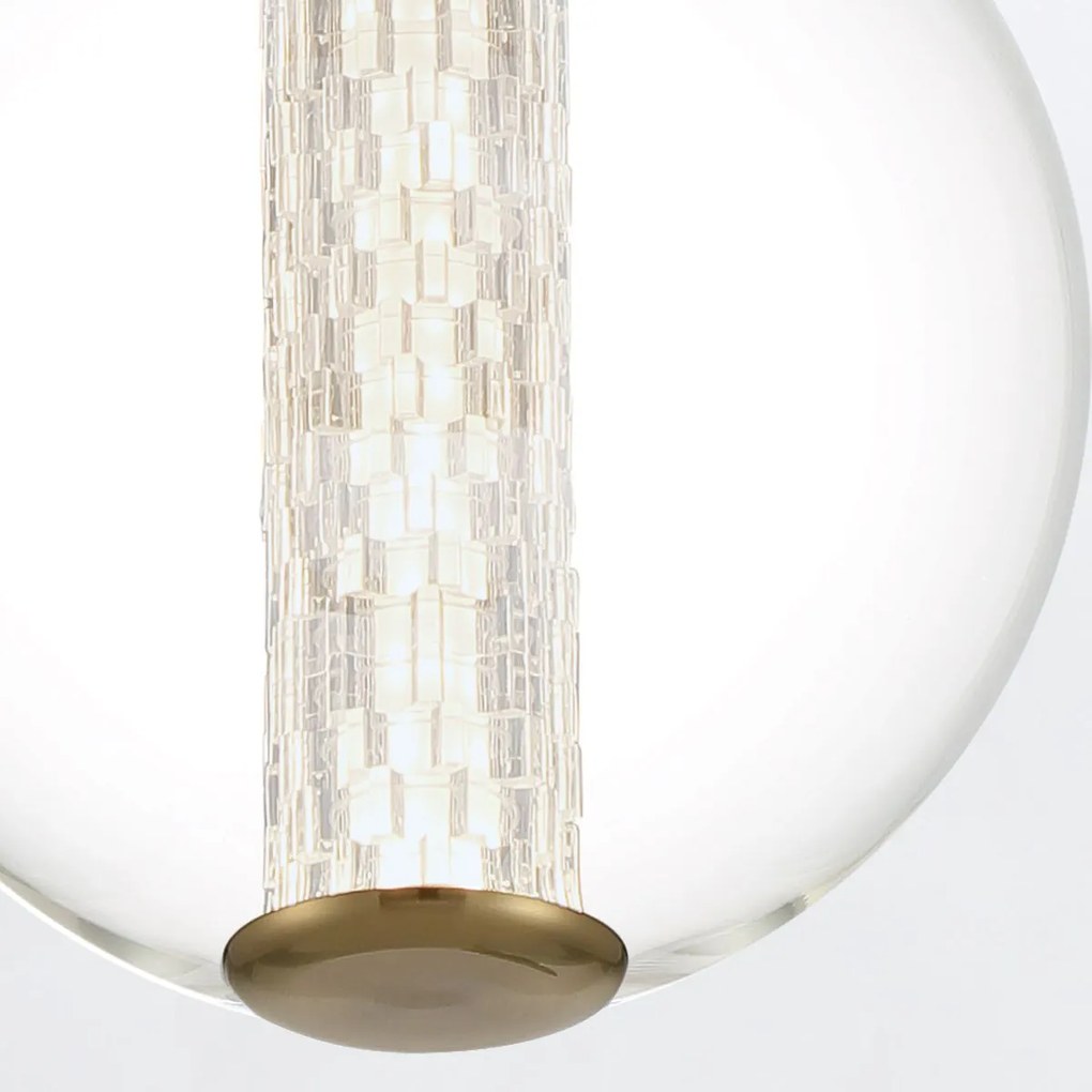 Designové závěsné světlo Eurofase Atomo Mosaz LED 9W 3000K