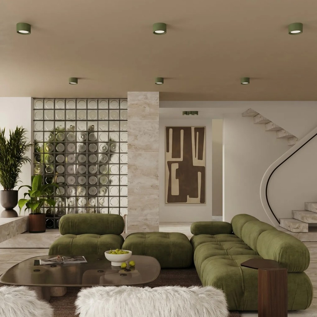Sollux Lighting Stropní svítidlo MODO 1 olivově zelené GX53