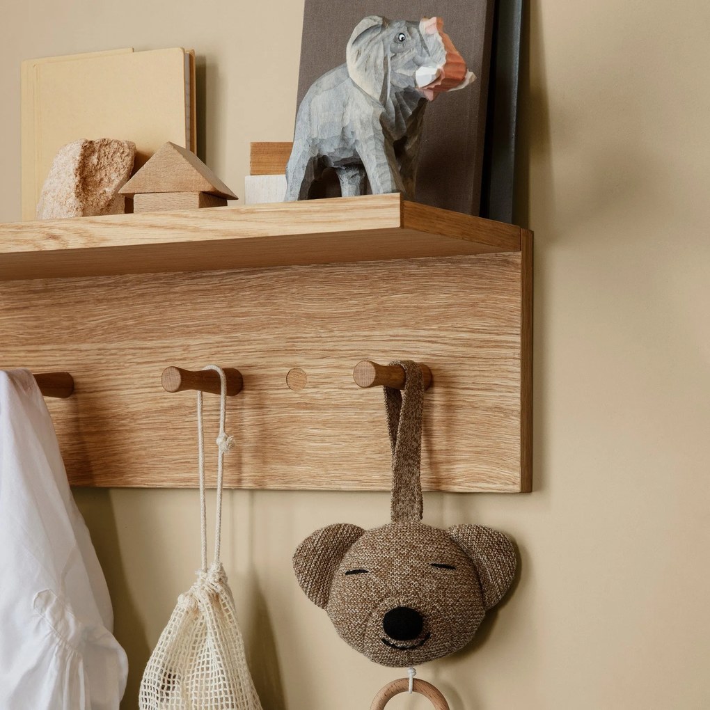 FERM LIVING Věšák s poličkou Place Rack Large, Oak