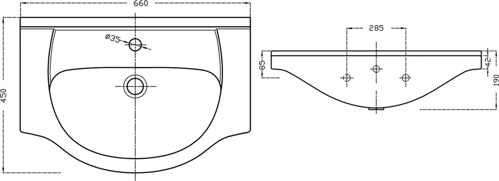 Aqualine Aqualine, SIMPLEX ECO 65 umyvadlová skříňka 63x83,5x30,7cm, SIME650
