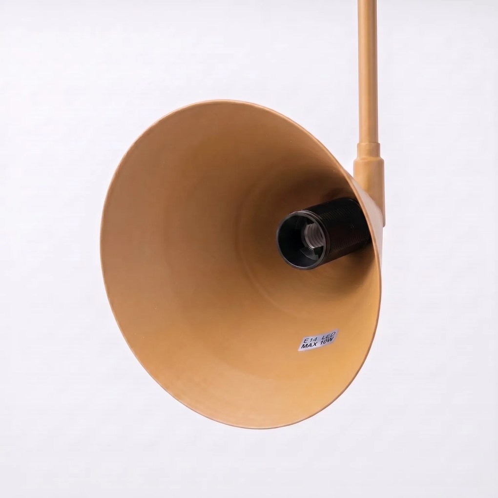 Sollux Lighting Nástěnné svítidlo NOX 2 zlaté s vypínačem