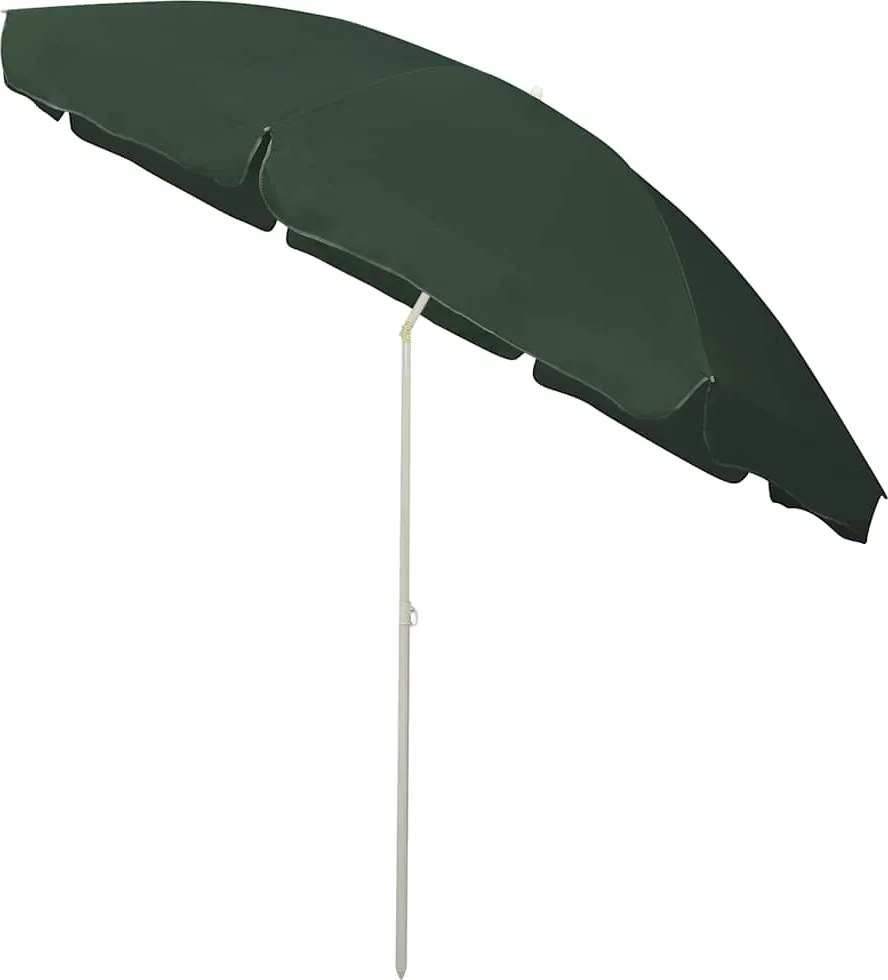 Plážový slunečník zelený 300 cm 314709