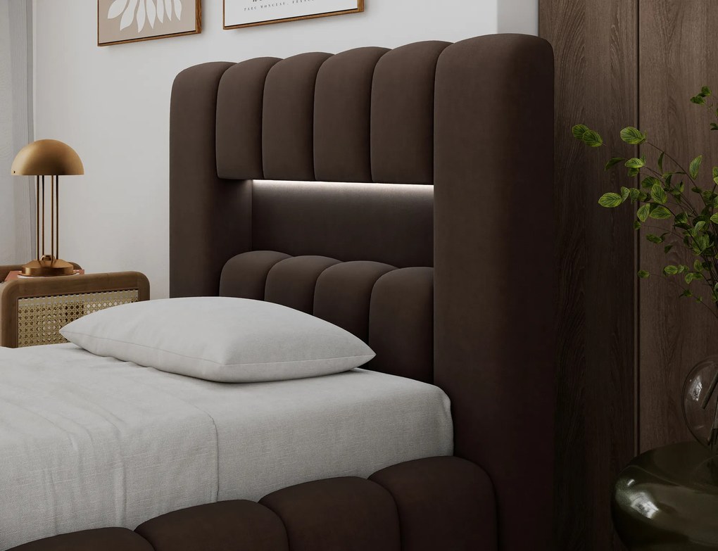 Postel Lamica 90x200 + Dřevěný rám/Standardní zdvih/kontejner