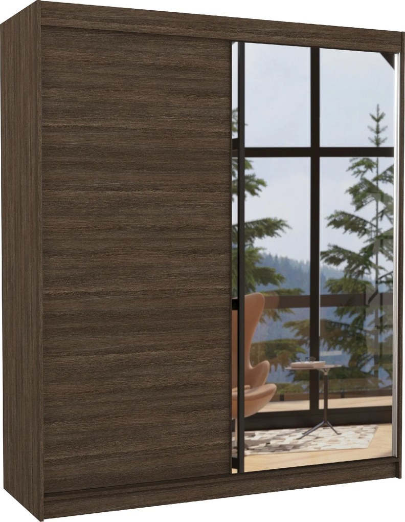 ADRK Furniture Posuvná skříň s zrcadlem VIKI 180 ADRK-SW-VIK-CH-180
