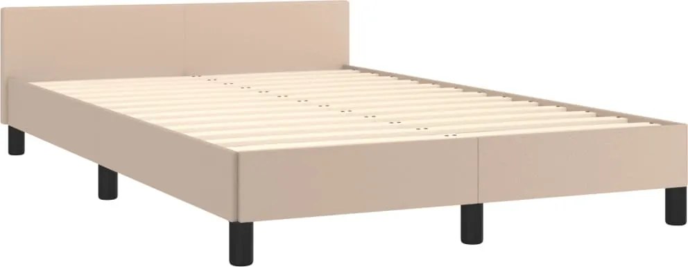 Rám postele bez matrace cappuccino 120x190 cm umělá kůže 3270553