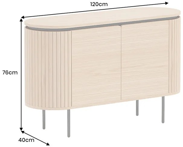 Invicta Dřevěná komoda ATELIER 120 cm dub 47452