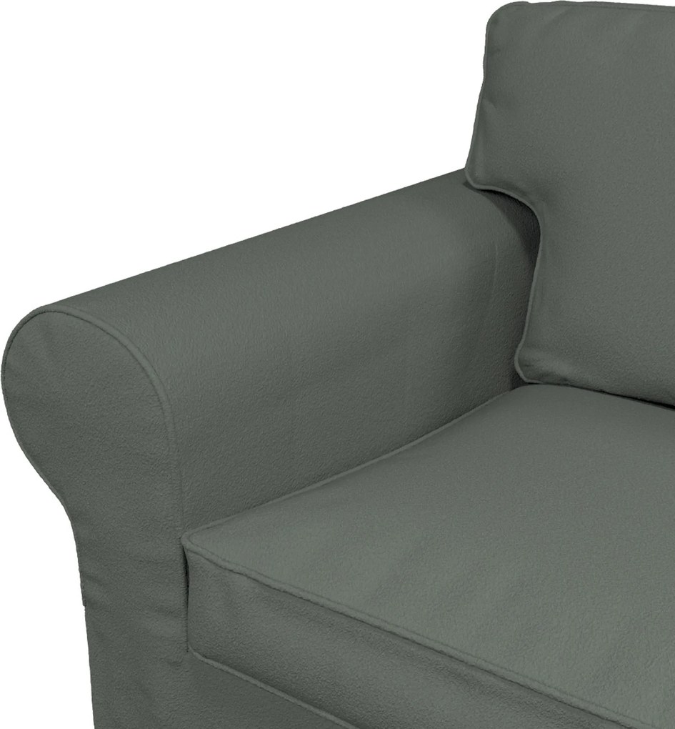 Potah na pohovku IKEA Ektorp 3-místná, rozkládací STARÝ MODEL PIXBO barva zelená látka pletený vzor