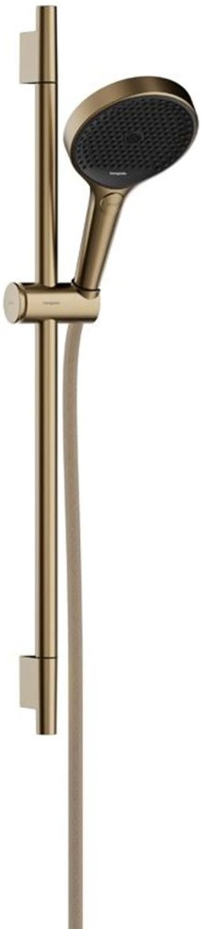 Hansgrohe Rainfinity - Set sprchové hlavice, tyče a hadice, 3 proudy, EcoSmart, kartáčovaný bronz 28746140