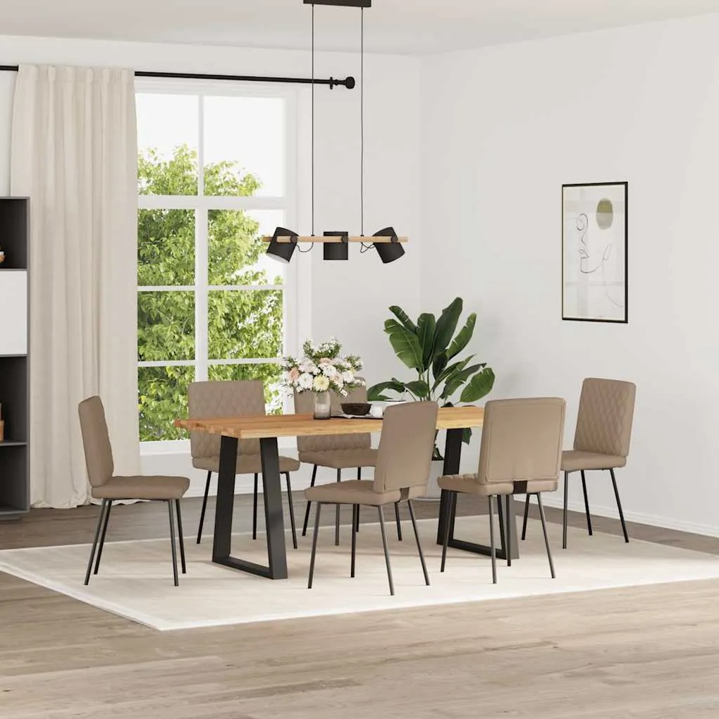 vidaXL Jídelní židle 6 ks umělé kůže [3315489] Barva: Černá