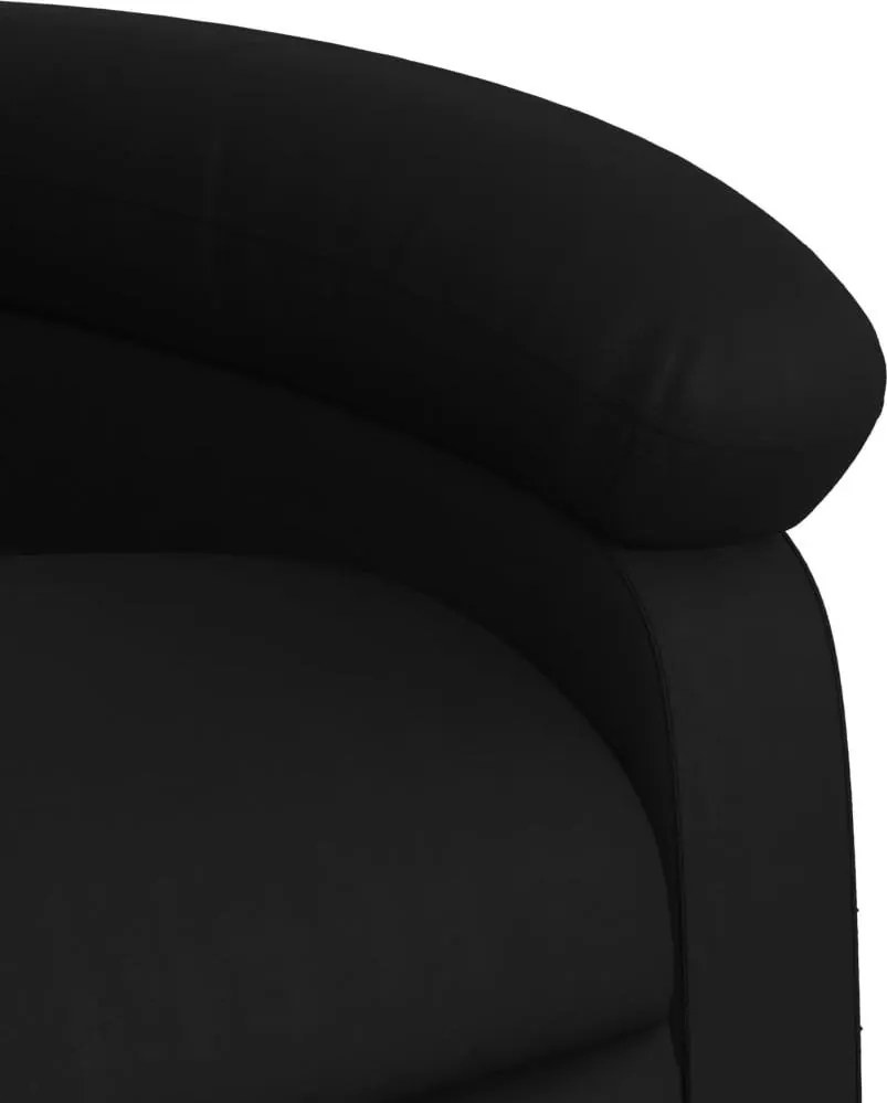 vidaXL Elektrické zvedací masážní polohovací křeslo koženka [3204061] Barva: Černá