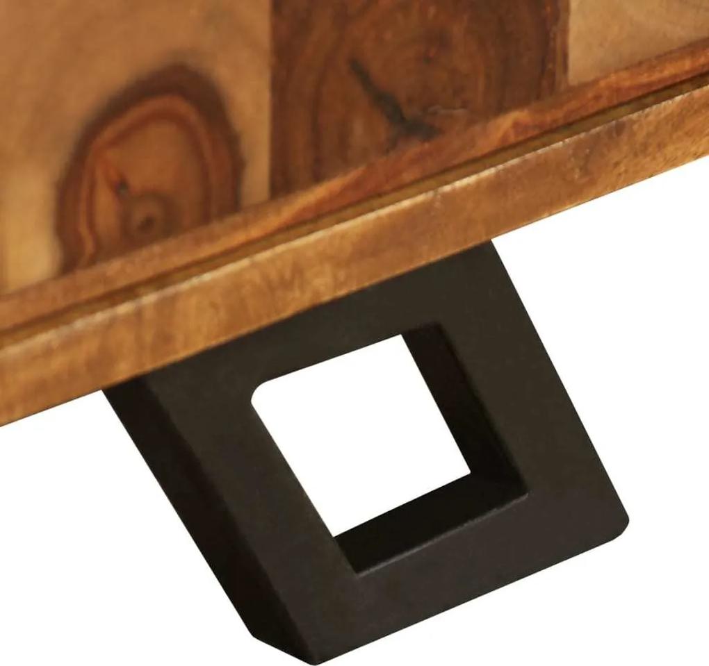 vidaXL TV stolek z masivního sheeshamového dřeva, 120x30x40 cm [243965]