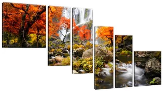 Tištěný obraz Podzimní vodopád 220x100cm 2335A_6D