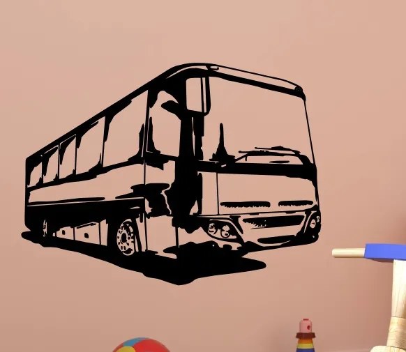 Samolepka na zeď Dálkový autobus - 60 x 45 cm