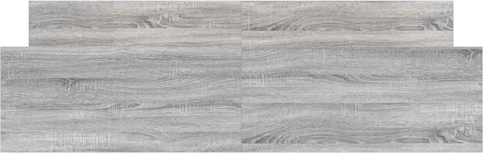 Rám postele s hlavovým a nožním čelem šedý sonoma 180 x 200 cm 3203773