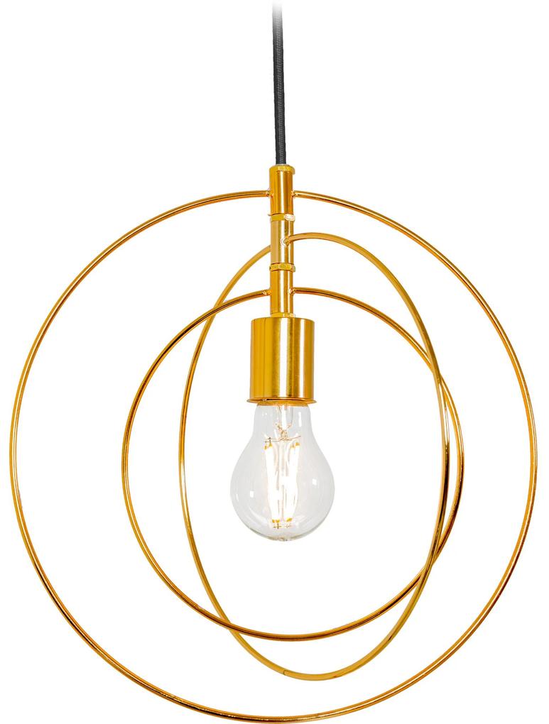 Toolight - závěsná lampa E27 APP286-1CP, zlatá, OSW-08404