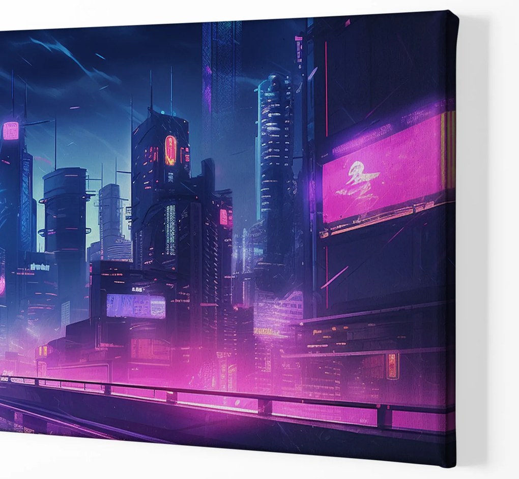 Obraz na plátně - Tokyo 2066 FeelHappy.cz Velikost obrazu (šířka x výška): 150 x 50 cm