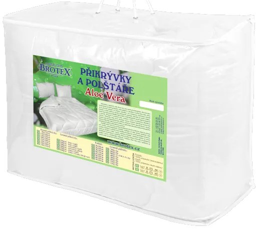 SET Přikrývka Aloe Vera 140x200cm celoroční 850g + Polštář UNICO AloeVera 70x90cm 900g