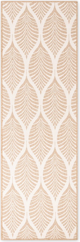 NORTHRUGS, Běhoun Duet Liora 106247 Beige/White - na ven i na doma, 80x250, béžová, chodba / předsíň