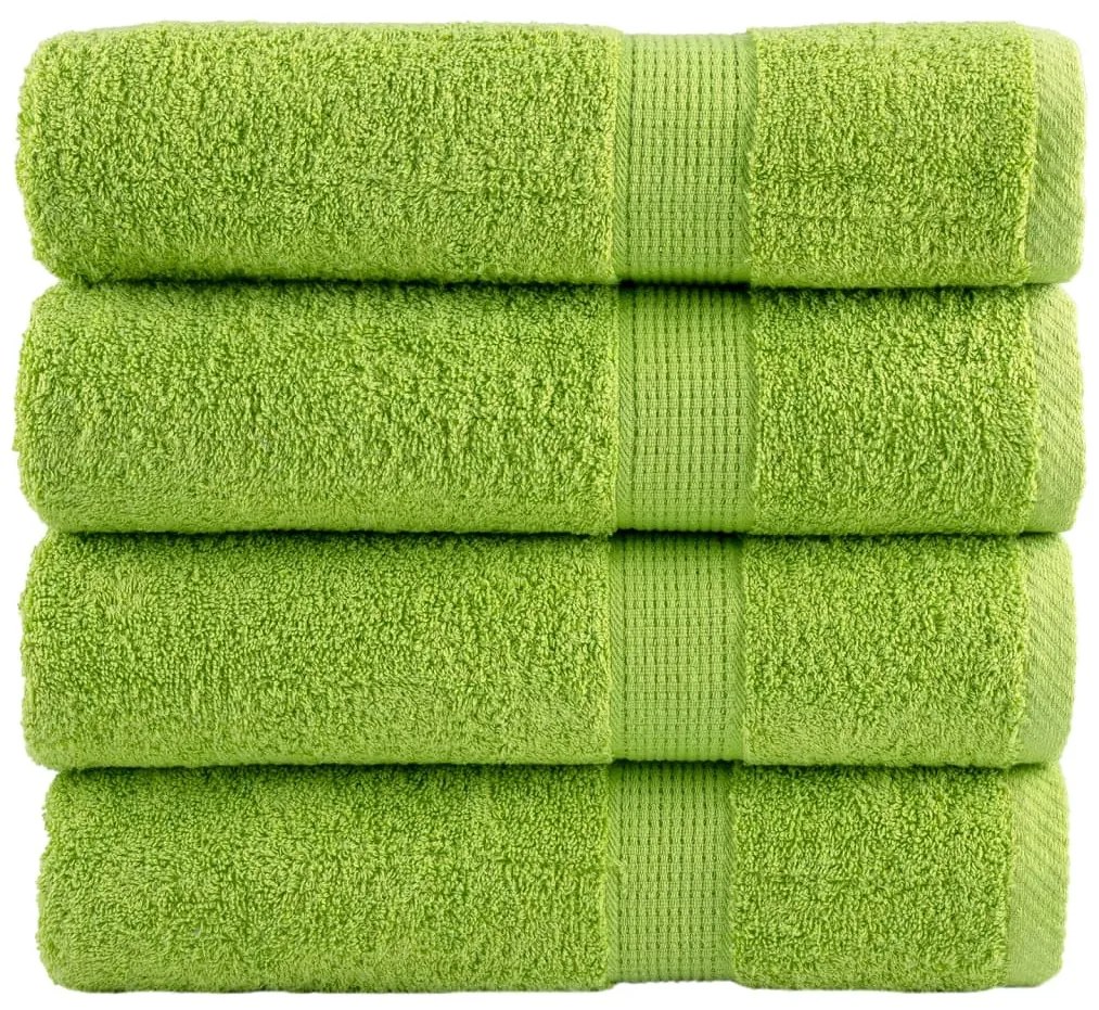 Premium ručníky SOLUND 4 jablkově zelené 50x100cm 600 g/m² 137498