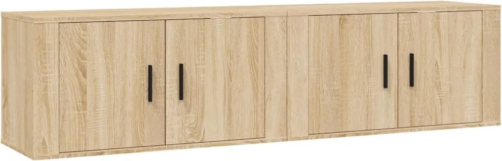 Nástěnné TV skříňky 2 ks dub sonoma 80 x 34,5 x 40 cm 3188353
