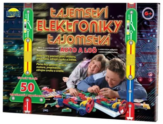 Elektronická stavebnice DROMADER Tajemství elektroniky 50 experimentů - rozbaleno