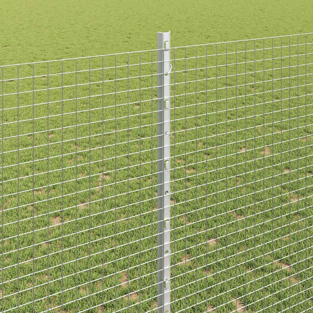 Svařovaná drátěná plotovina s tyčkami 25 x 1,4 m Šedá Síťovina 3336607