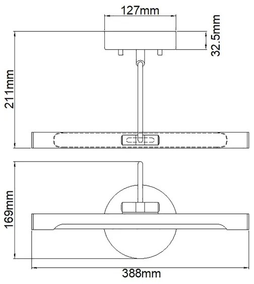Elstead ALTON-PL-S-BB - LED Obrazové svítidlo ALTON LED/6W/230V zlatá