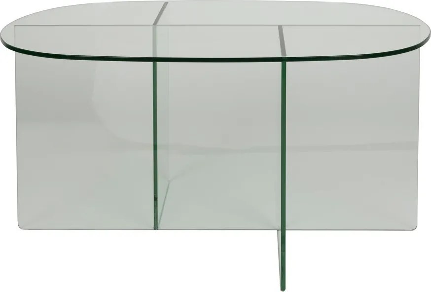 Skleněný konferenční stolek 60x80 cm Linea – Zuiver