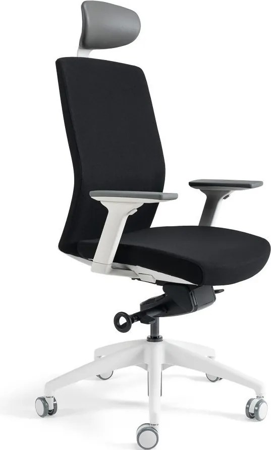 Office Pro Kancelářská ergonomická židle BESTUHL J2 WHITE SP — více barev, s podhlavníkem Modrá 214