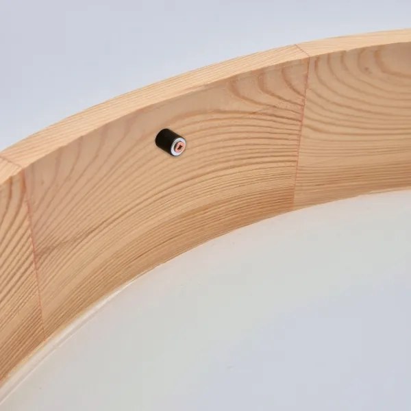 Stropní svítidlo NATURAL 3xE27/60W/230V pr. 47,5 cm borovice
